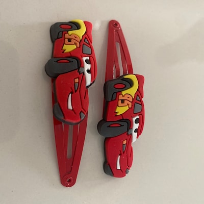 Apple Snap Hair Clips Pack of 2 Red - Etsy