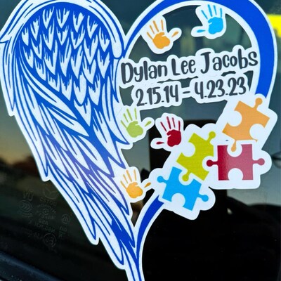 Memorial Half Heart Half Wing SVG, Memorial SVG, Iron on Svg, Cut File ...