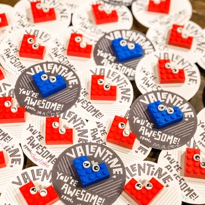 Awesome Brick Valentine PDF Printable - Etsy