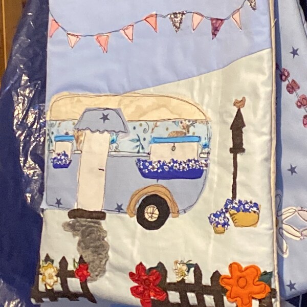 PDF Sewing Pattern Caravan Camping Applique Cushion Cover Sew Make ...