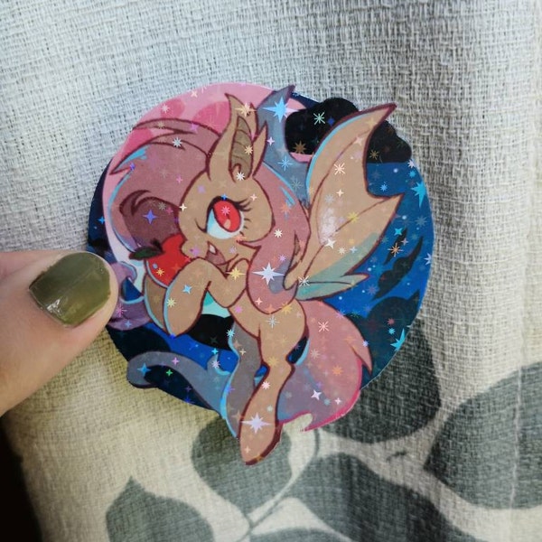 Flutterbat Borderless Vinyl Sticker - Etsy