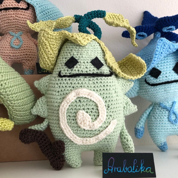 PDF File, Slowpoke Crochet Pattern, Pokemon Crochet Pattern, Slowpoke ...