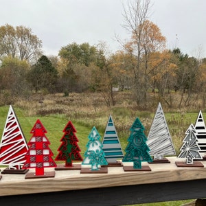 Trees With Bases for Mantle or Table Top Decor set of 5 SVG - Etsy