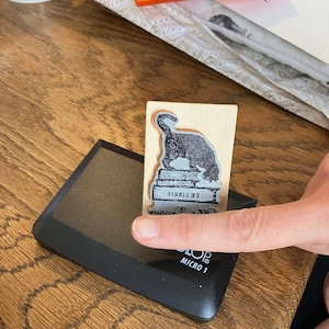 EX LIBRIS STAMP, Monogram Rubber Stamp, Library Stamp Personalized ...