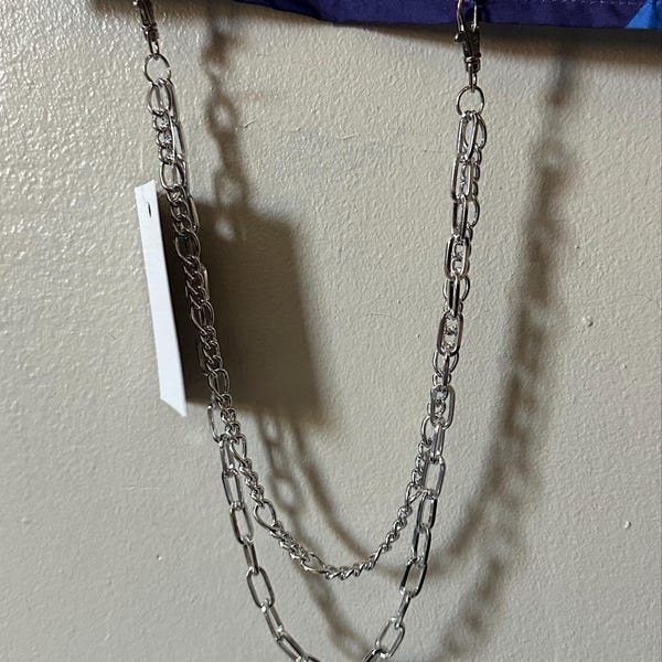 Gothic Necklace Layered Chain Choker Punk Rock Star Astrology Y2k Emo ...