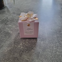 Sage Favor Boxes With Flower Decor for Wedding, Bridal Party, Baptism ...