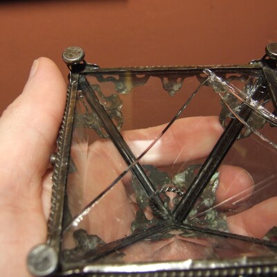 Big Pyramid Glass Box, Glass Casket, Geometric Box, Geometric Glass Box ...