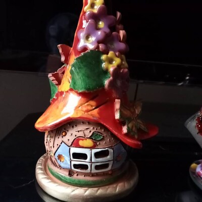 Ceramic House Hanging Bells . Room and Garden - Etsy