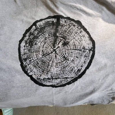 Tree Rings T Shirt Cool Camping T Shirt Graphic Print Retro Outdoors ...
