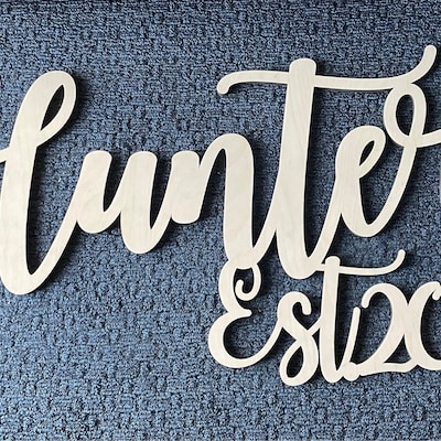 Custom Name Sign First & Middle Name Sign Personalized Sign Wood Name ...