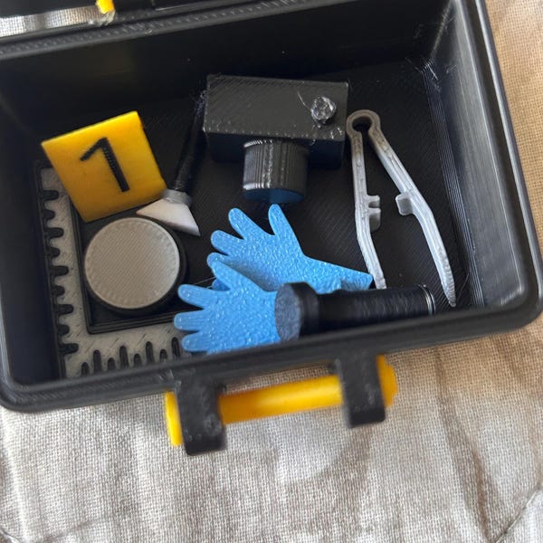 Miniature Crime Scene Kit Mini Crime Scene Items Forensics Gift - Etsy