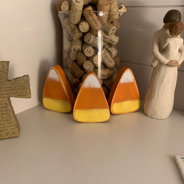Wooden Candy Corn, Tiered Tray Decor, Bowl Fillers, Fall Decor ...