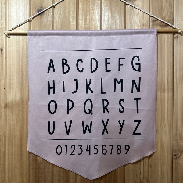 Alphabet Pennant Banner | Nursery Decor | Alphabet Wall Art | Classroom ...