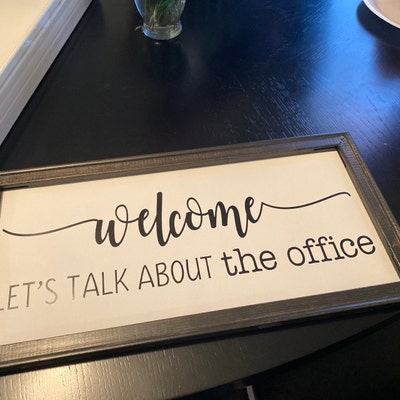The Office Welcome Sign - Etsy