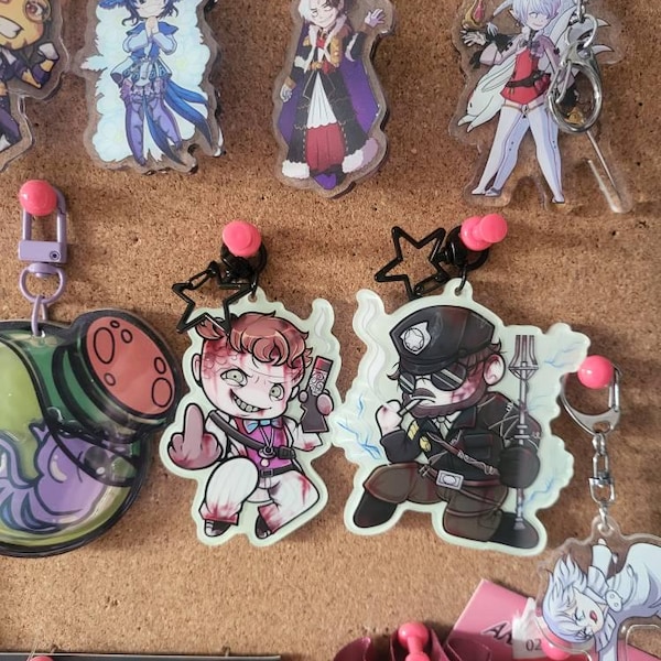 IN STOCK | Cute Pink Slipknot Acrylic 3" Pin - Etsy
