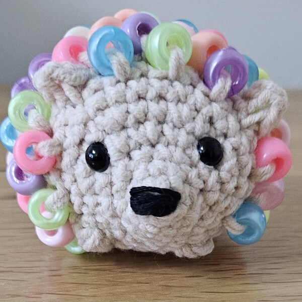 Beaded Fidget Hedgehog Crochet Pattern | Crochet Fidget Toy | Fidget ...