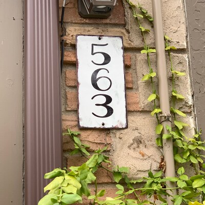 Rustic Address Sign, Farmhouse Decor, House Numbers, Street Sign ...