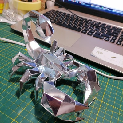 Scorpion Paper Model,papercraft,diy,low Poly,pdf Papercraft , Scorpion ...