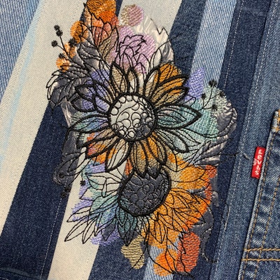 Sunflower Machine Embroidery Designs, Sunflower Embroidery, Flowers ...