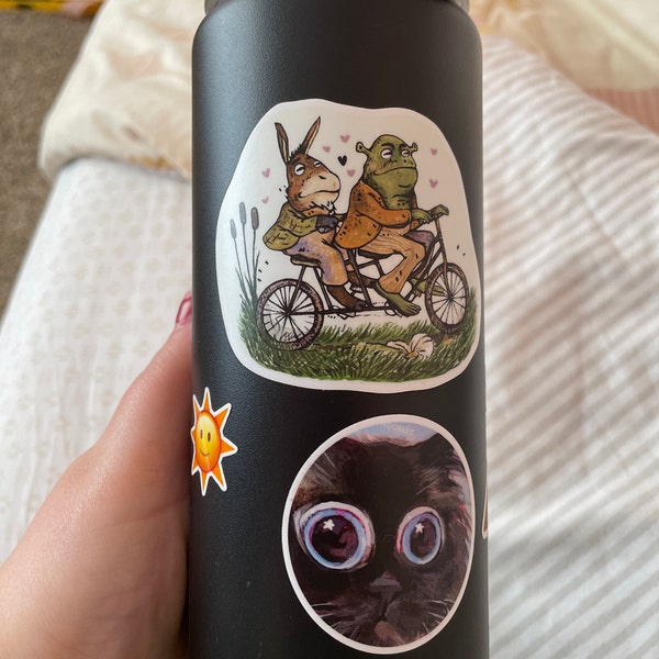 Shrek and Donkey X Frog and Toad Sticker - Etsy