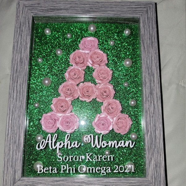 5x7 Alpha Woman Shadow Box - Etsy