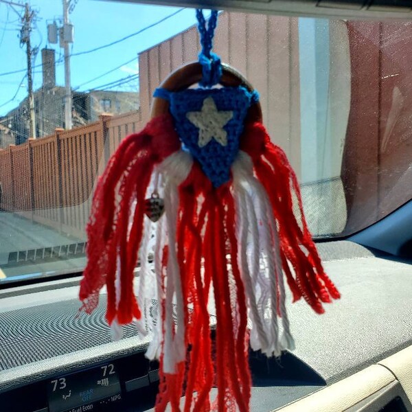Puerto Rico Crochet Flag - Etsy