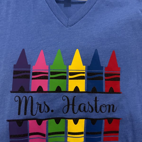 Crayon Split Monogram Svg, Teacher Crayon Svg, School Svg, Crayon Shirt ...