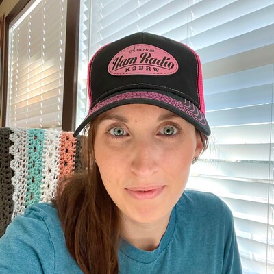 American Ham Radio Leather-look Patch Hat With Callsign - Etsy