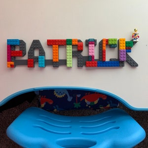 Medium Brick Name Kids Room Decor | Etsy