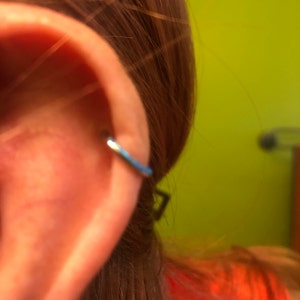 Helix Clicker Hoop Opal Helix Ring Earring Helix Piercing - Etsy