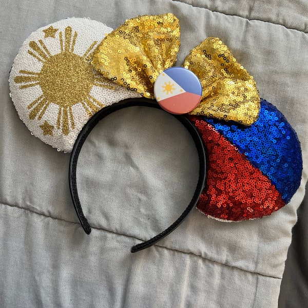 Filipino Ears, Filipino Flag, Philippines Flag Ears, Mickey Ears ...