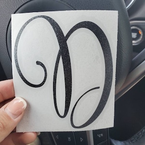 4 Letter Monogram Decal Monogram Car Decal Four Letter - Etsy