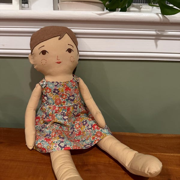 18" Rag Doll Sewing Pattern : Cloth Doll Pattern - Etsy