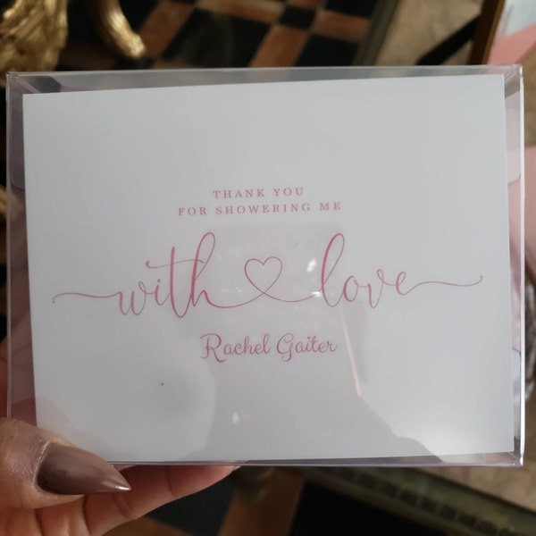 Bridal Shower Thank You Cards | Thank You Notes | Wedding Stationery ...