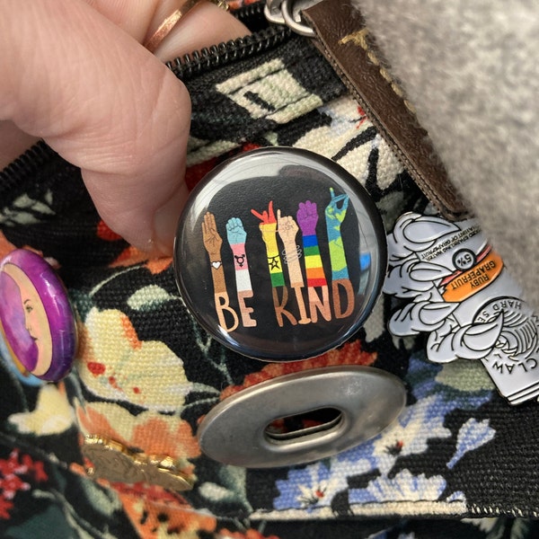 Be Kind Sign Language, Be Kind Sing Language Button Magnet, Trans Be ...