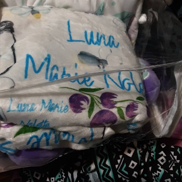 Firefly Personalized Blanket, Mason Jar Firefly Crib Sheet, Girls Fire ...