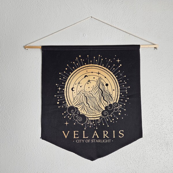 Velaris, City of Starlight ACOTAR Pennant I Magical ACOTAR Art ...