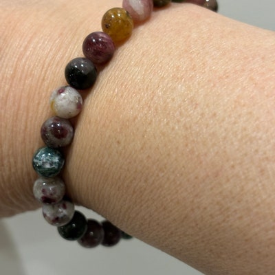 Bloodstone Bracelet Dainty Bloodstone Beaded Bracelet 14K Gold Filled ...