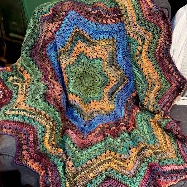 6-day Supernova Blanket - Crochet Pattern by Betty Mcknit - Etsy