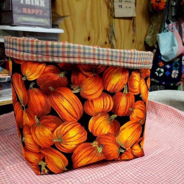 Reversible Fabric Basket PDF Sewing Pattern, DIY Fabric Storage 5 Sizes ...
