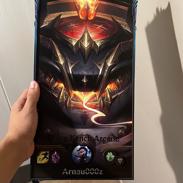 Illuminated Personalized League of Legends LOL Game Frame With Loading ...