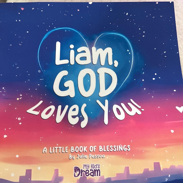 Personalized Children's Book, Baptism Gift, God Loves You, Custom Name ...