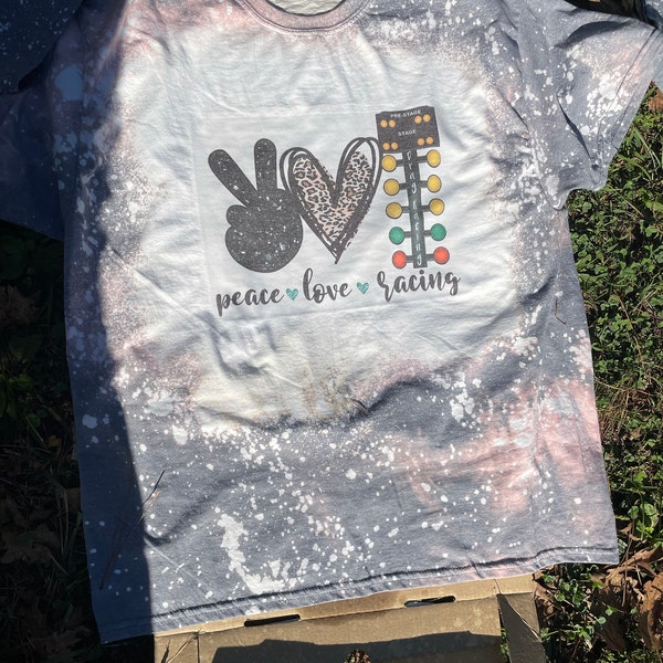 Peace Love Drag Racing Leopard/glitter Sublimation Design *READY to ...