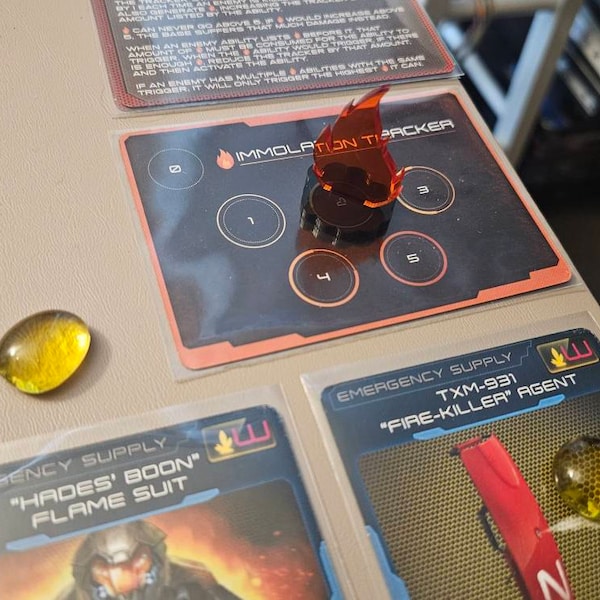 Smoke & Fire Tokens (10) - Etsy