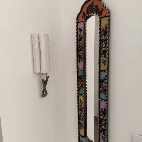 Peruvian Gold Leaf Round Wall Mirror Home Decor- Handmade Home ...