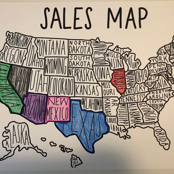 Sales Map Digital Download - Etsy