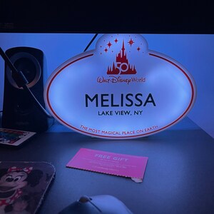 Custom Large 3D Printed Disney Cast Member Name Tag WDW 50th ...