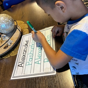 Trace & Erase Alphabet Workbook Dry Erase, Learn to Write Letters ...