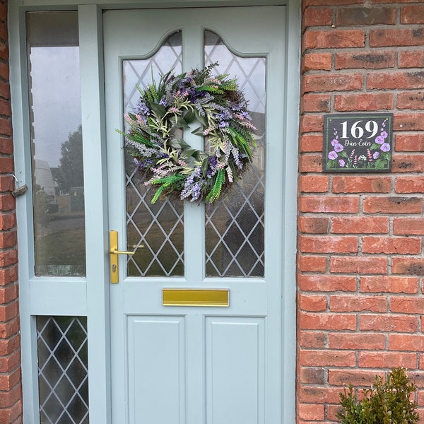 Door Number Sign, Door Number Plaque, House Numbers, Natural Slate ...