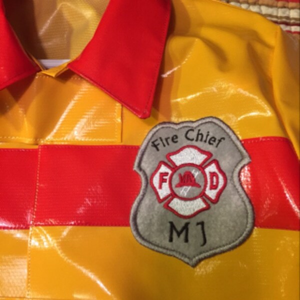 Your Name on a Fire Chief Badge Patch! Custom Made! - Etsy